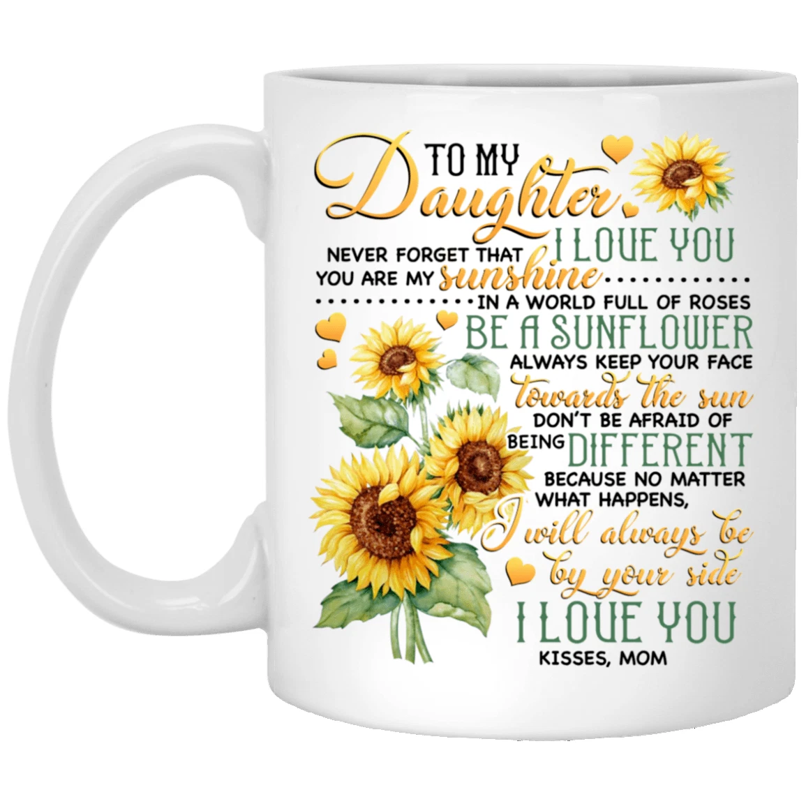 From Mom To My Daughter Never Forget That You Are My Sunshine Mug Funny ...