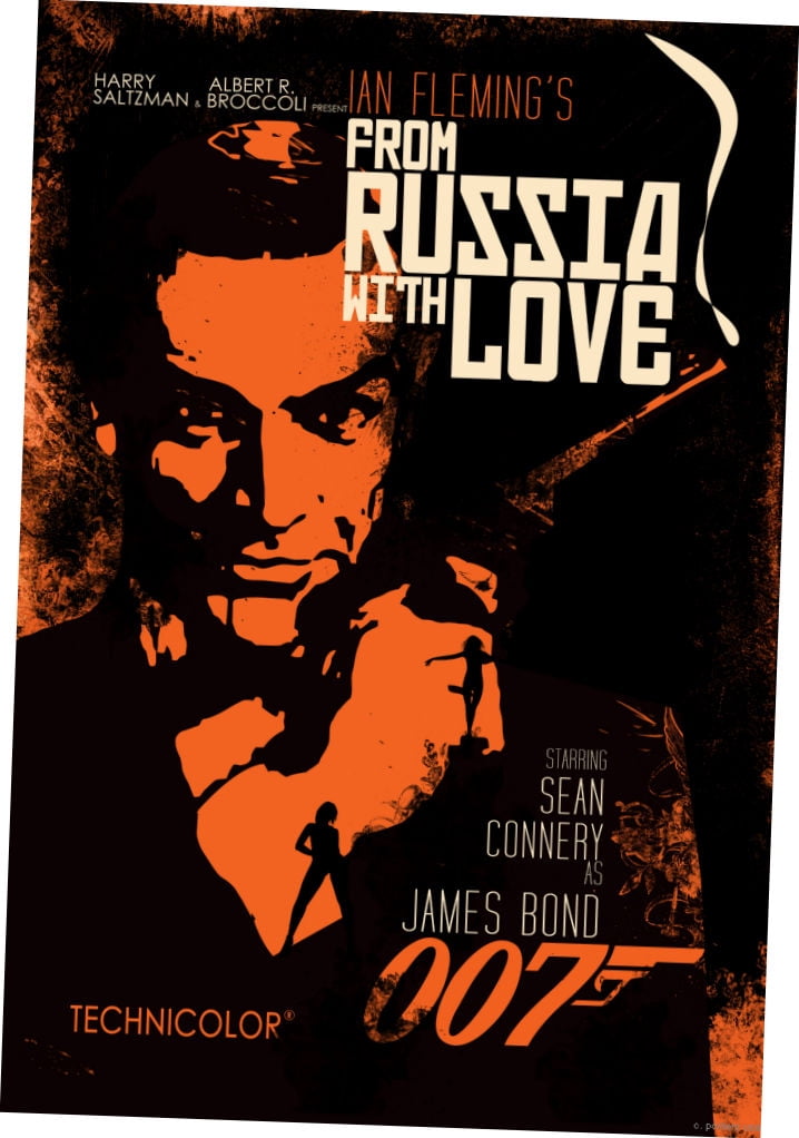 From Russia With Love poster 12x16 Print on Metal Sign 12in x 16in ...