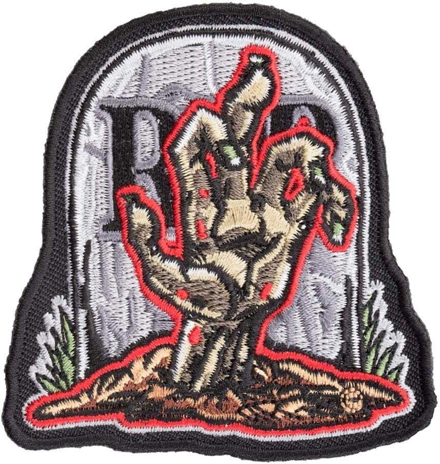 From The Dead Zombie Hand Patch, Zombie Grave Patches - Walmart.com