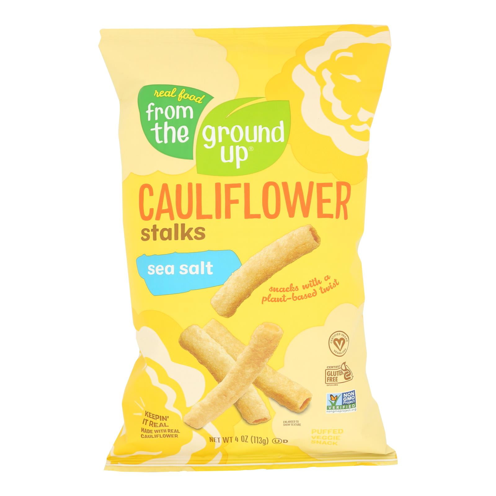 From The Ground Up - Stalk Sea Salt Cauliflwr - Case of 12 - 4 OZ ...