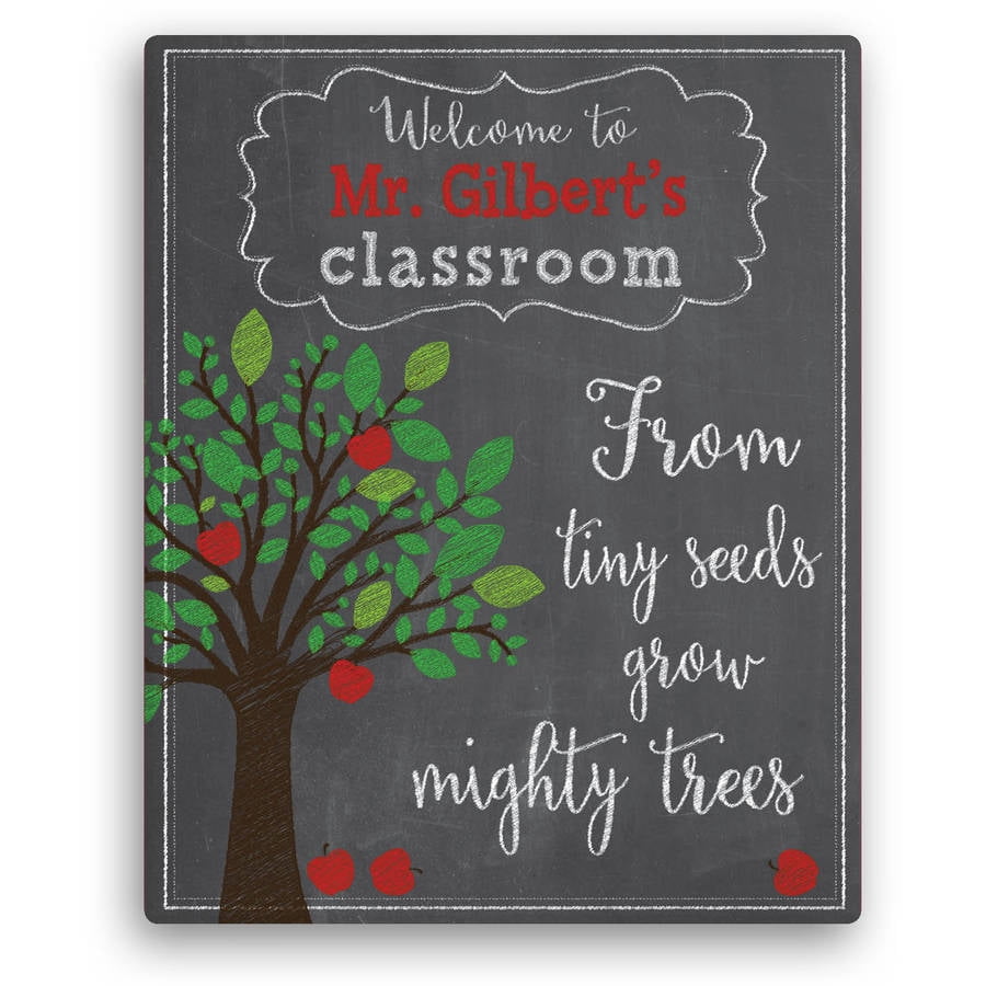 From Tiny Seeds Grow Mighty Trees Personalized Canvas for Teachers, 11 ...