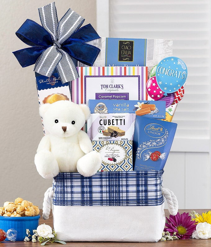 From You Flowers - Beary Warm Congratulations Basket - Walmart.com