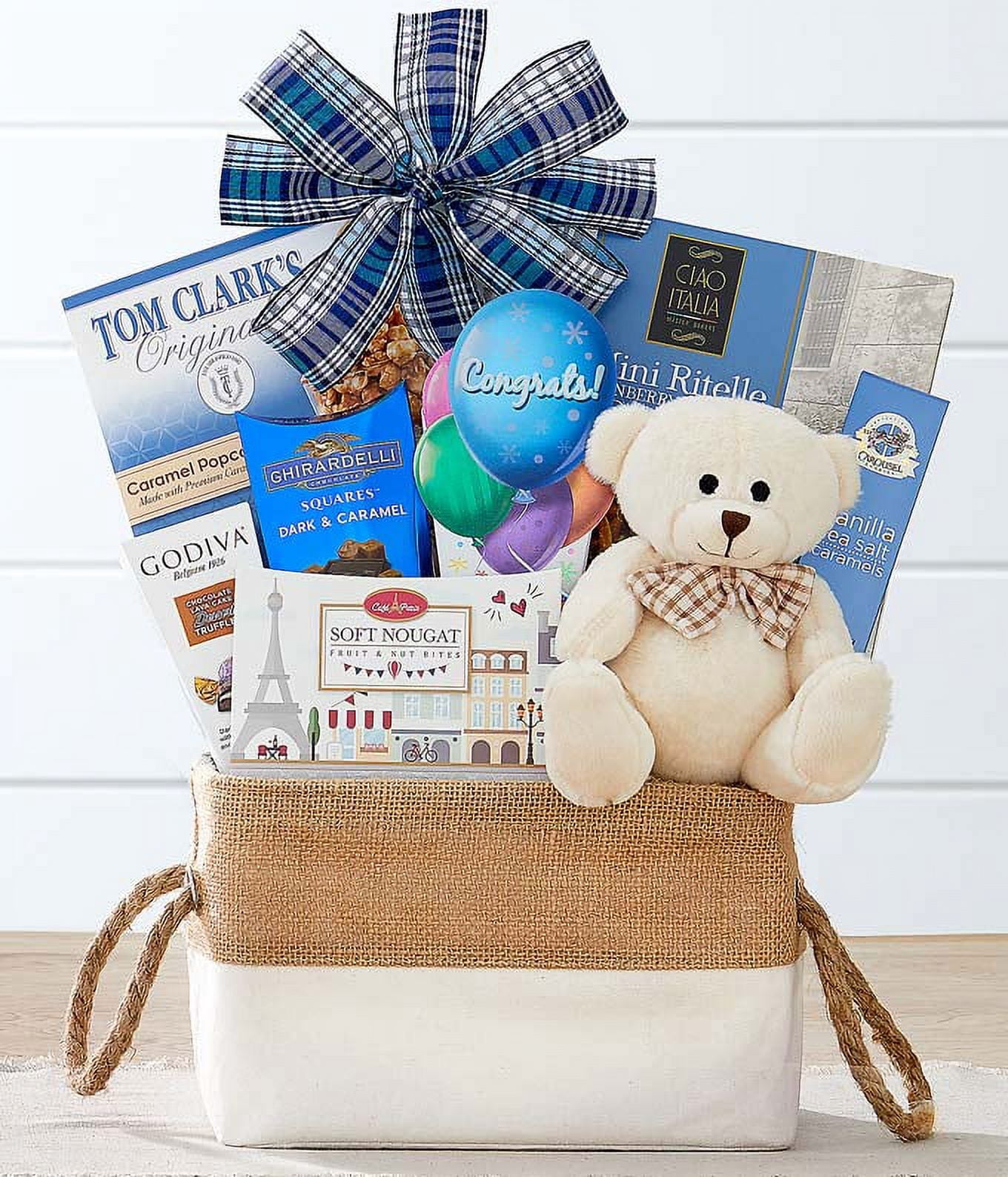 From You Flowers - Beary Warm Congratulations Basket - Walmart.com
