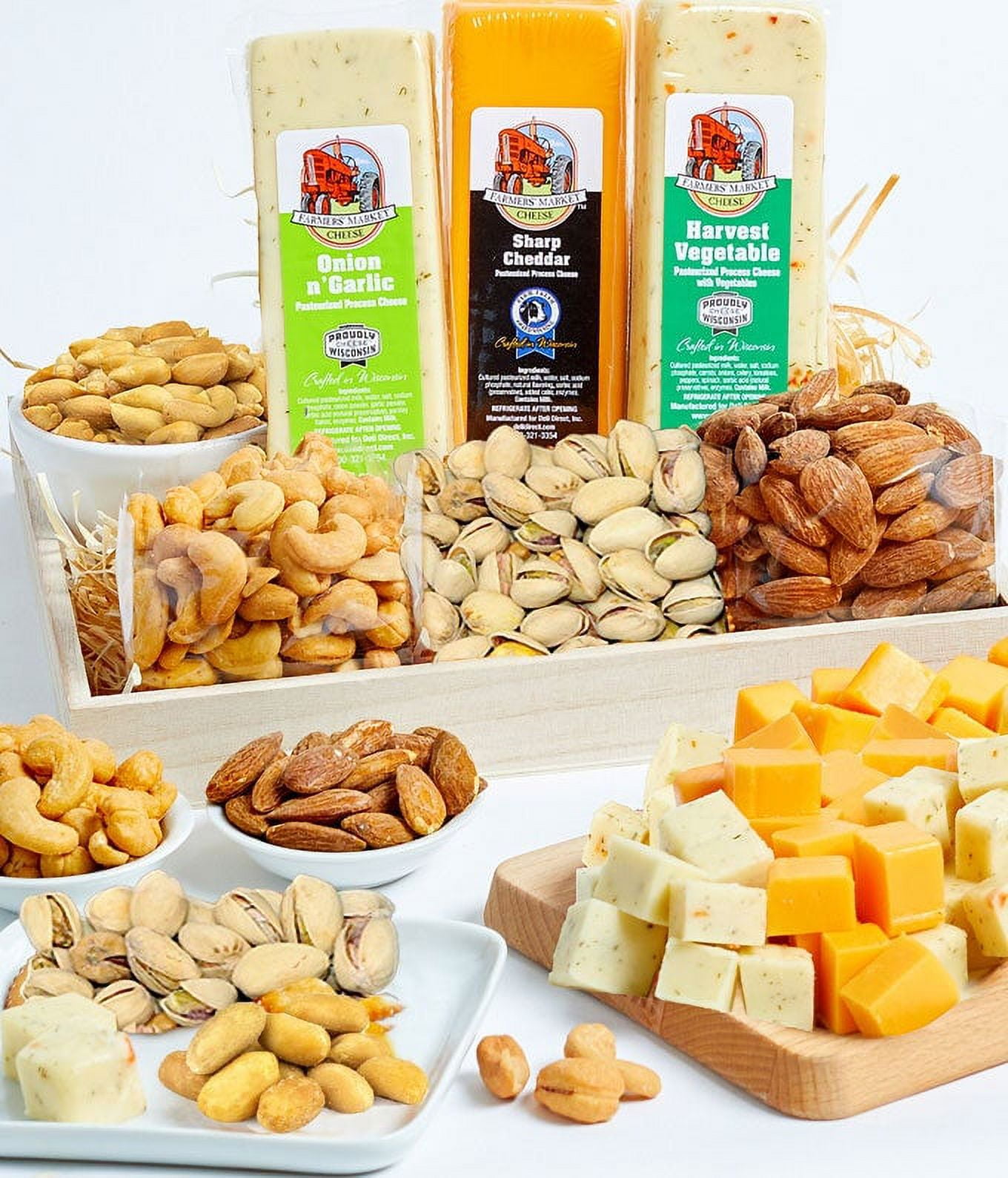 From You Flowers - Cheese & Nuts Sampler Tray for Birthday, Anniversary ...