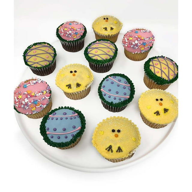 From You Flowers - Easter Chocolate Covered Cupcakes - 12 Pieces ...