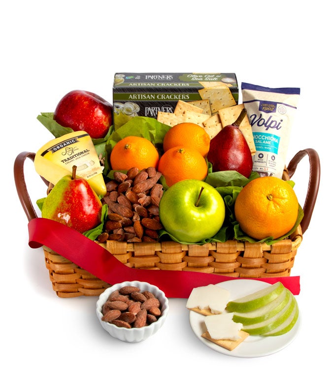 From You Flowers - Salami & Cheese Gift Basket for Birthday ...