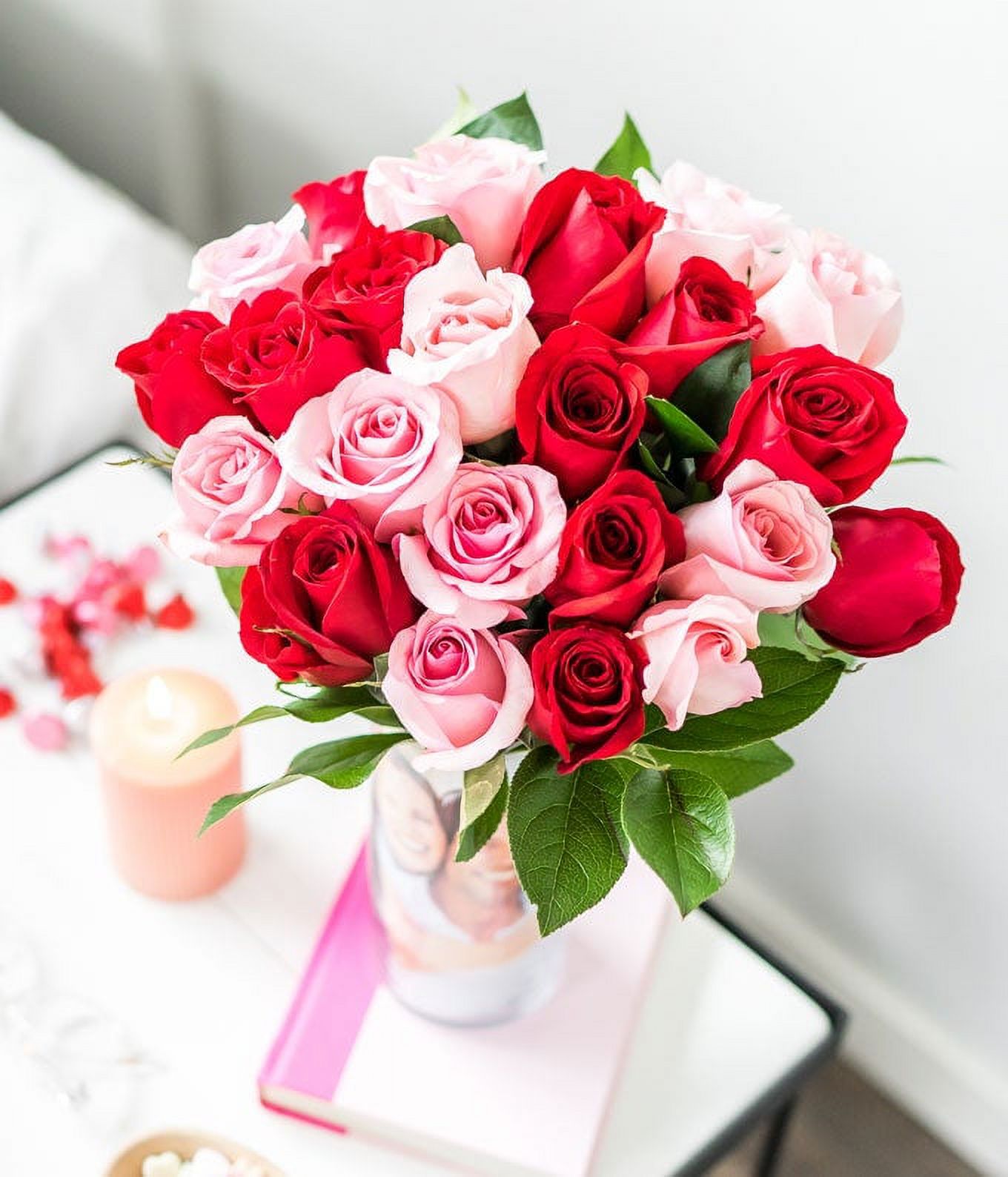 Hot Pink Roses Gift - Farm Direct Fresh Cut Flowers - 24 Stems - by ...