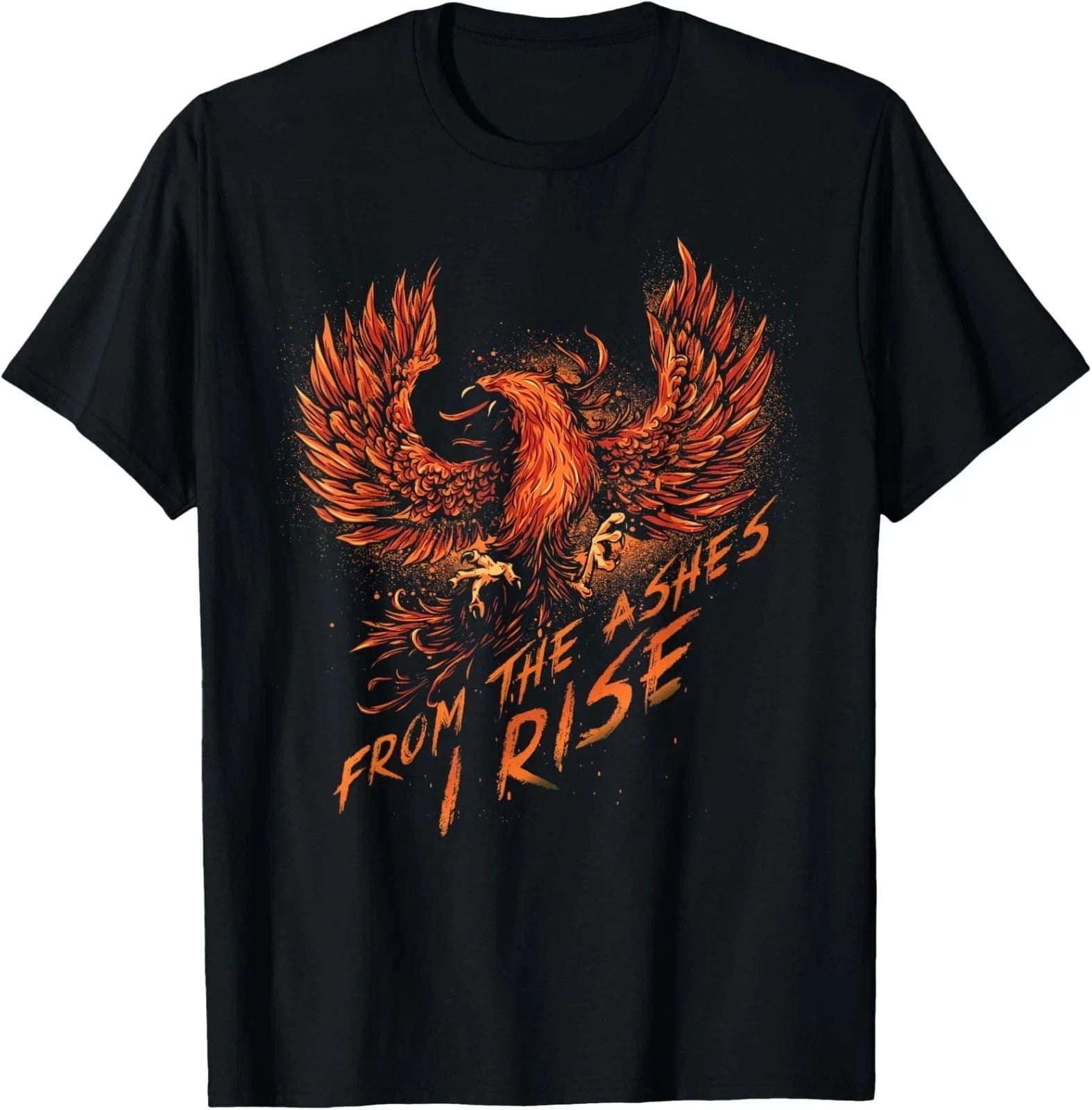 From the Ashes I Rise Phoenix Rebirth Fire Symbol Motivational Unisex T ...