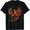 From the Ashes I Rise Phoenix Rebirth Fire Symbol Motivational Unisex T ...