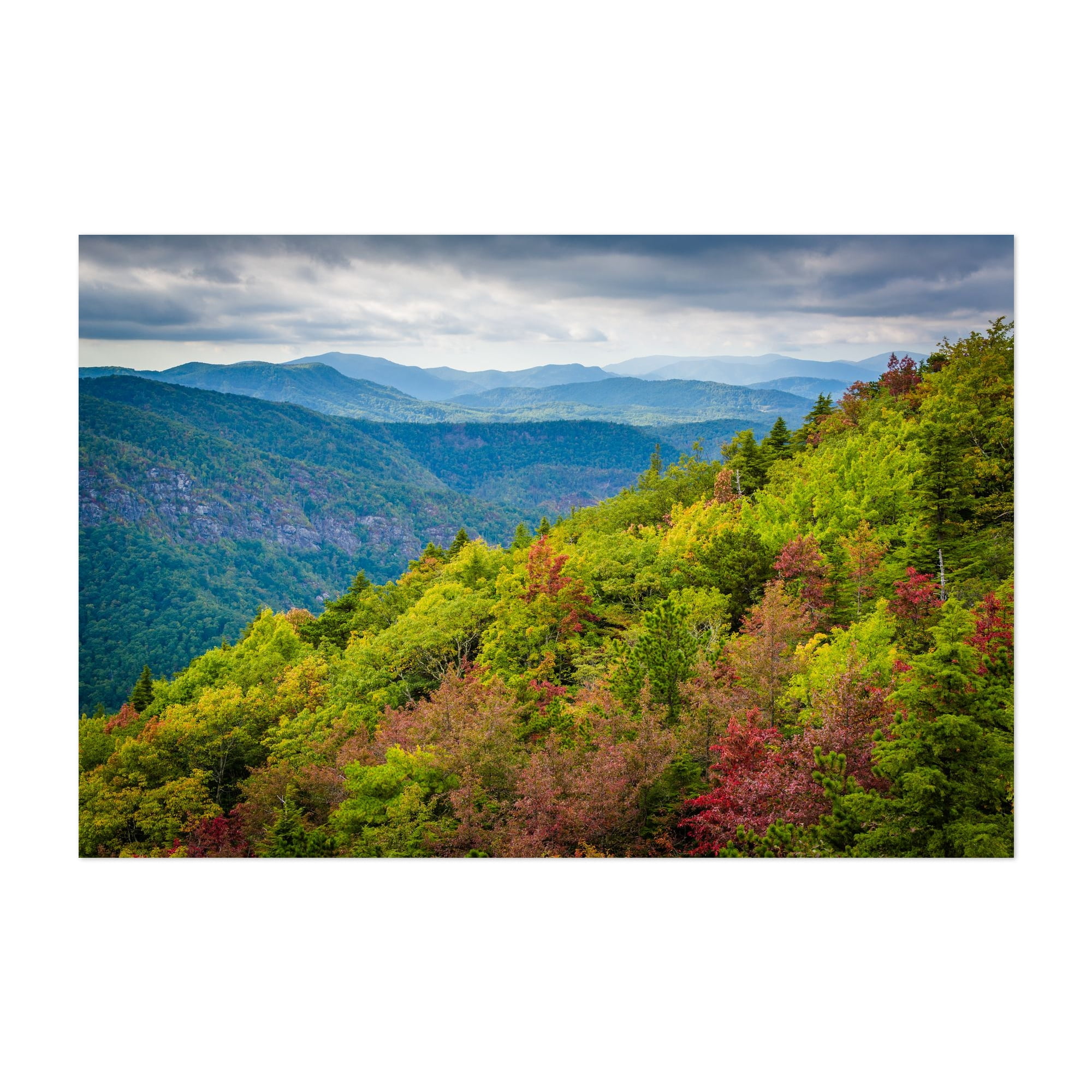From the Rim, Linville Gorge - North Carolina Photography Unframed Wall ...