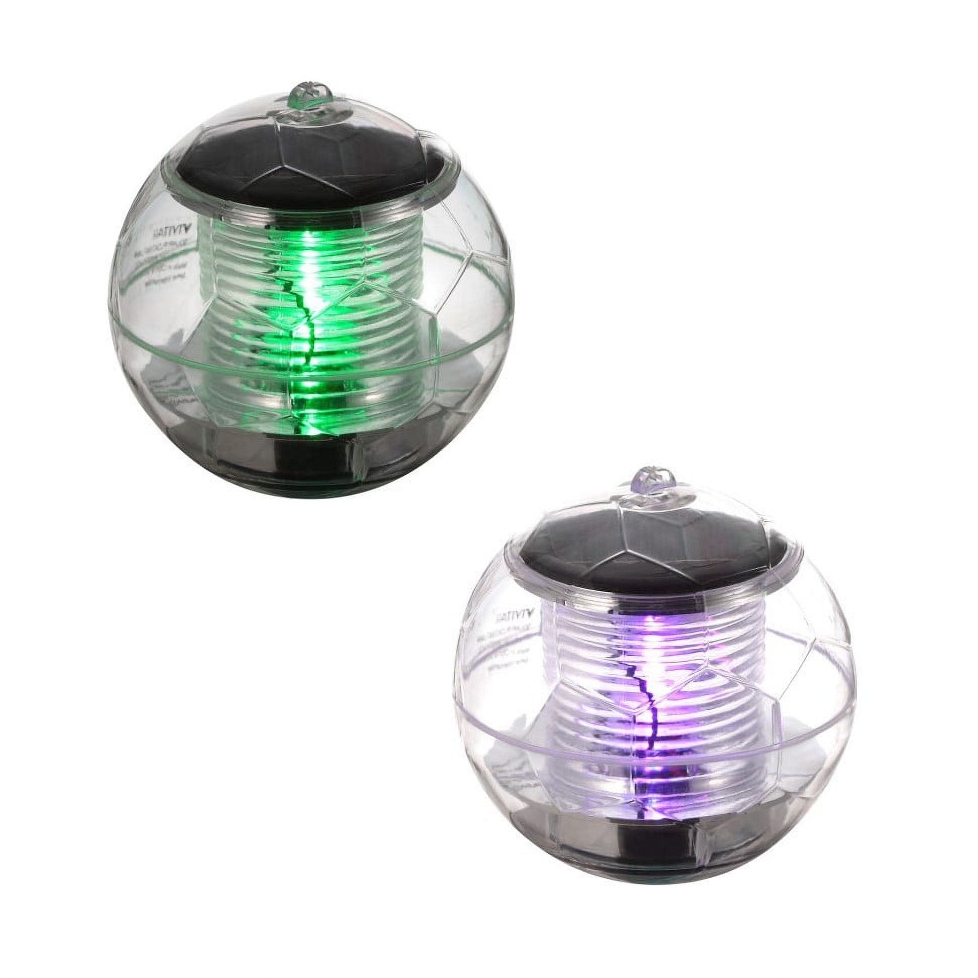 FromYourFeed Solar Floating Lamps, 2PK, Warm Glow, Floating Pool Lights ...