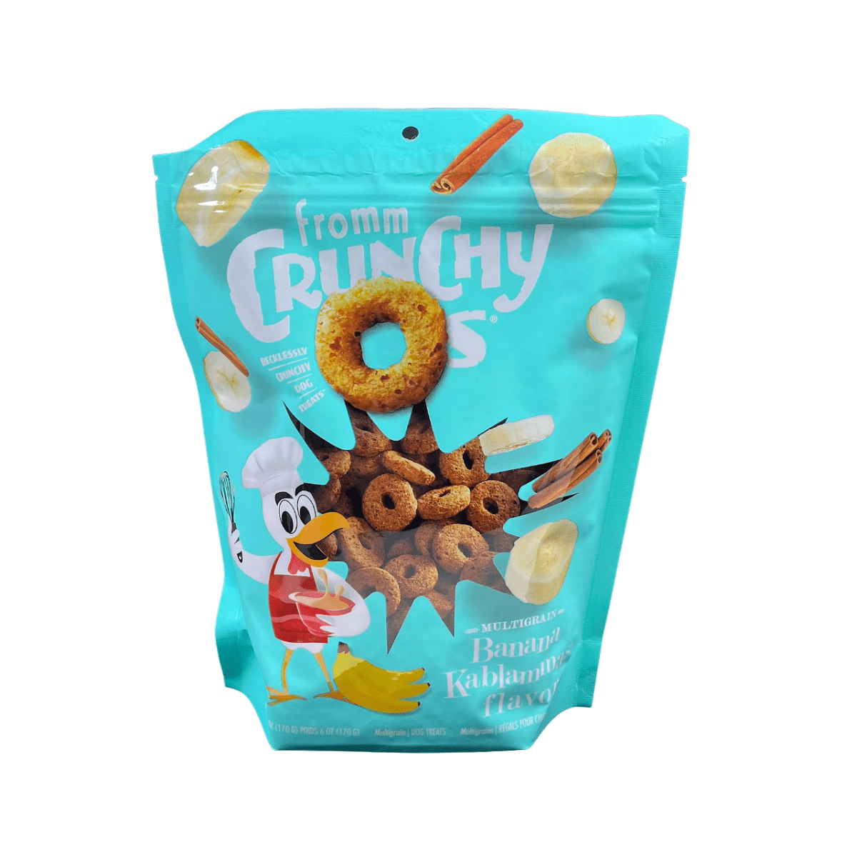 Fromm Crunchy O's Banana Kablammas Dog Snacks, Wholesome and Delicious ...