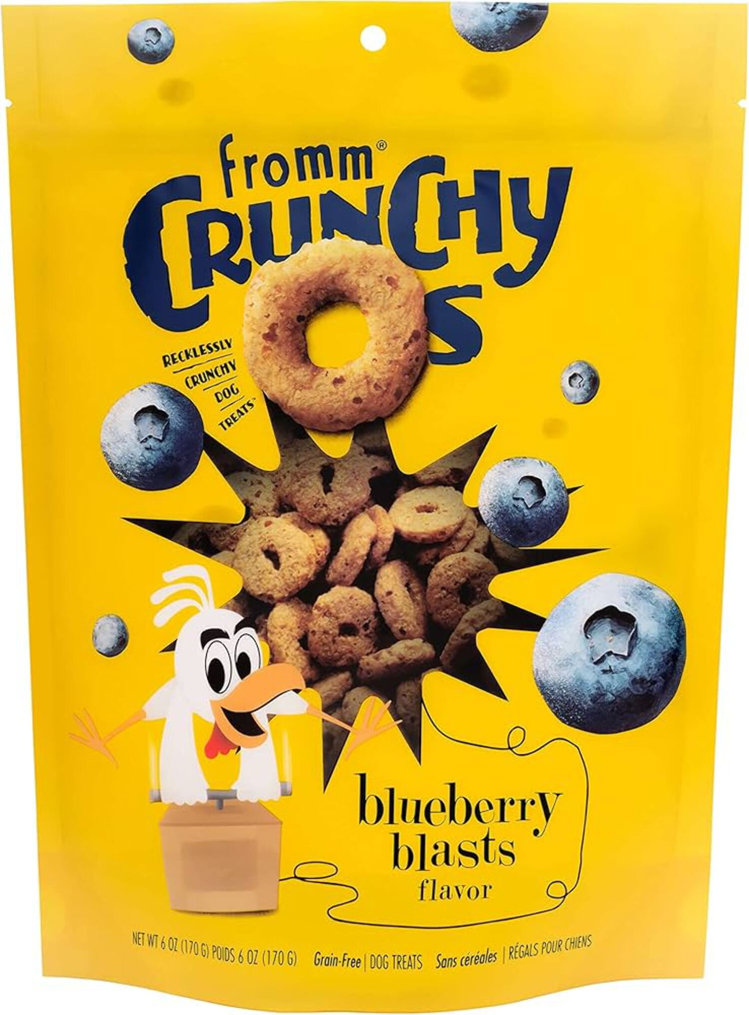 Fromm Crunchy Os Blueberry Blasts Dog Treats - Premium Crunchy Dog ...