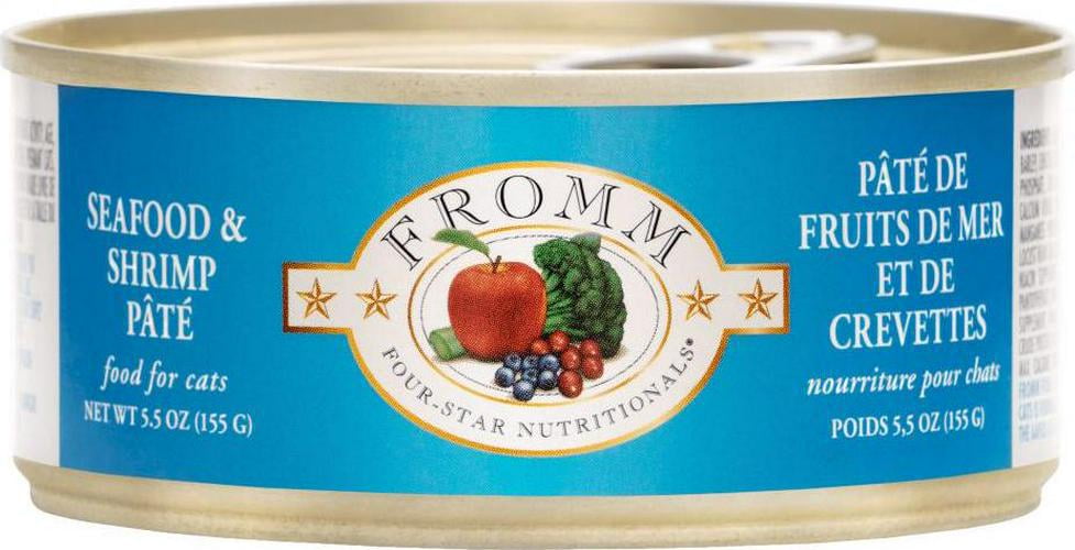 Fromm Fromm Four Star Seafood and Shrimp Pate Canned Cat Food 5.5-oz ...
