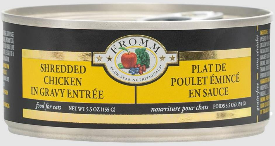 Fromm Fromm Four Star Shredded Chicken in Gravy Entree Canned Cat Food ...