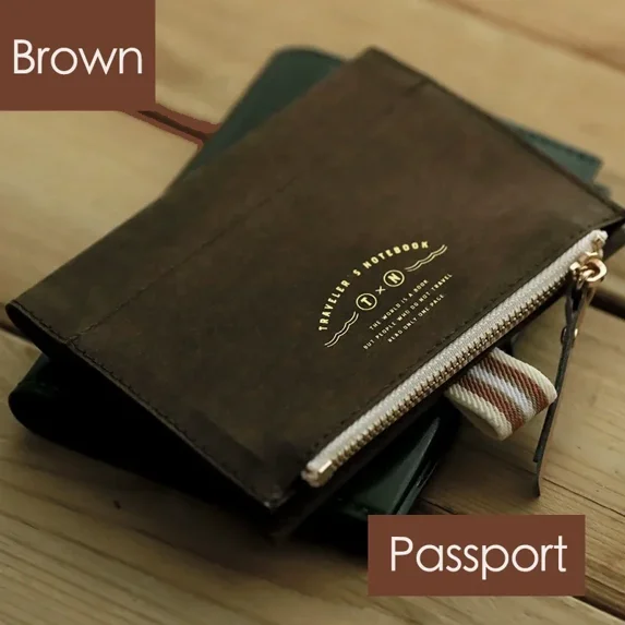 Fromthenon Special Paper Travel Notebook Washable Bill Zipper Bag ...