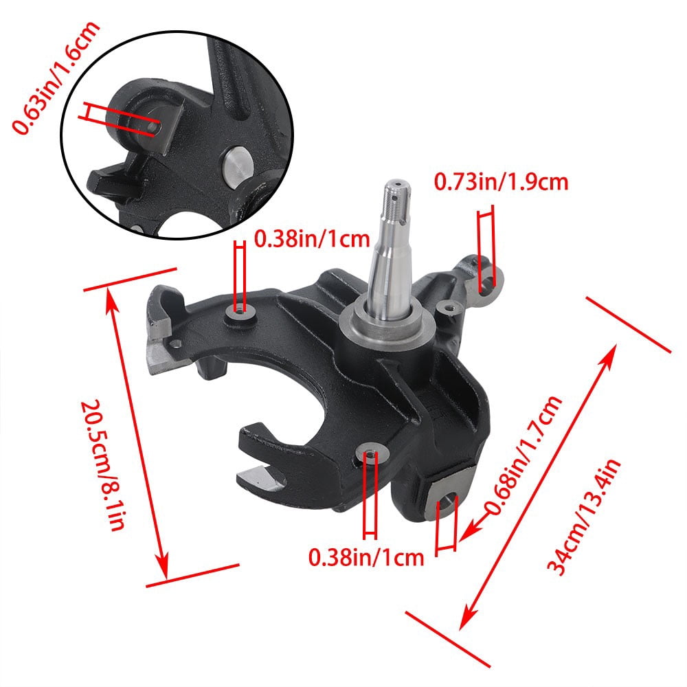 Front 2.5" Drop Spindle Lowering Kit with Rotor 1” 2WD For Chevrolet ...