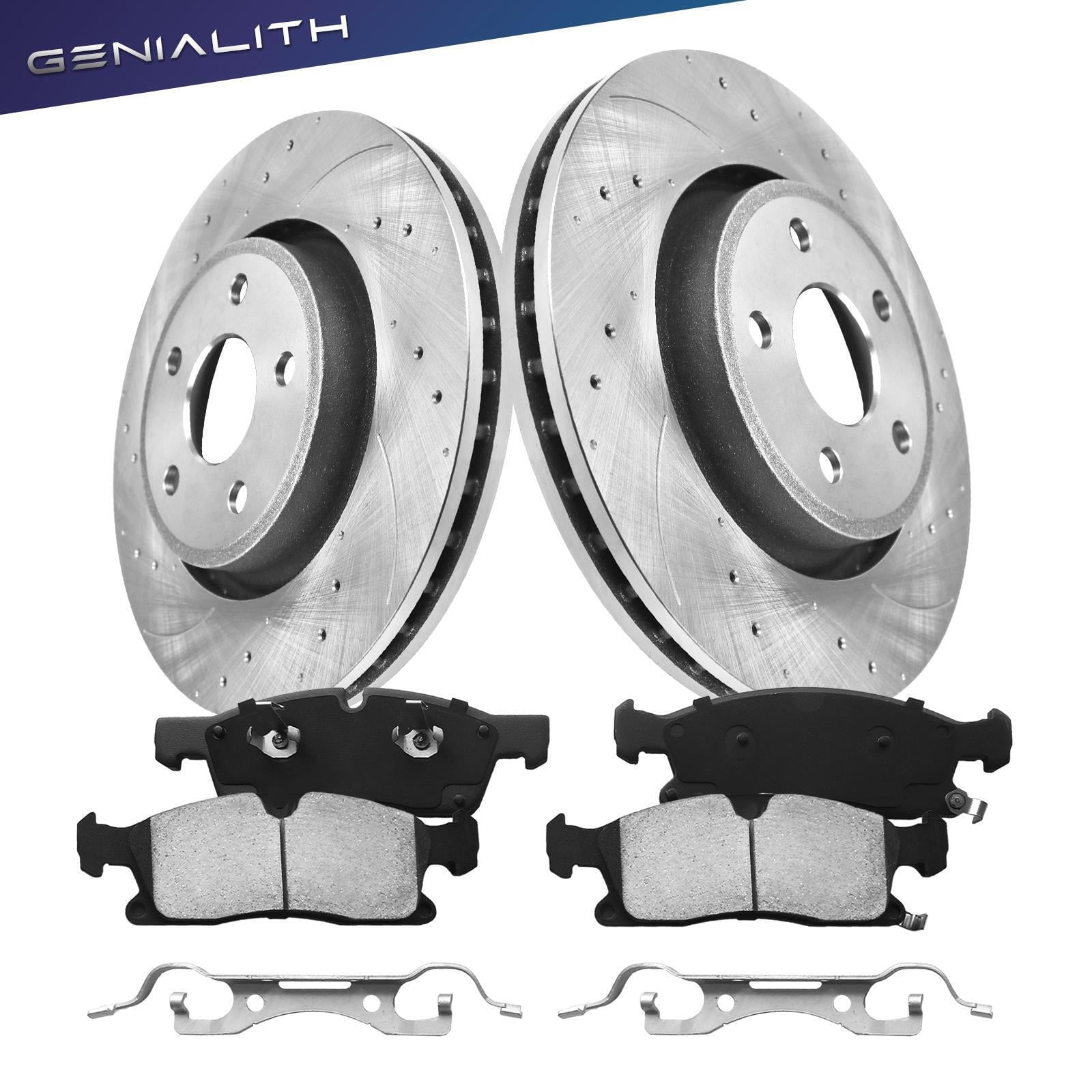 Genialith Front 350mm Brake Rotors & Ceramic Pad Kit for Jeep Grand ...