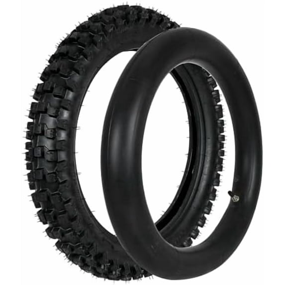 Front 70/100-19 Tire + Tube Complete Set for Off Road Dirt Pit Bike ...