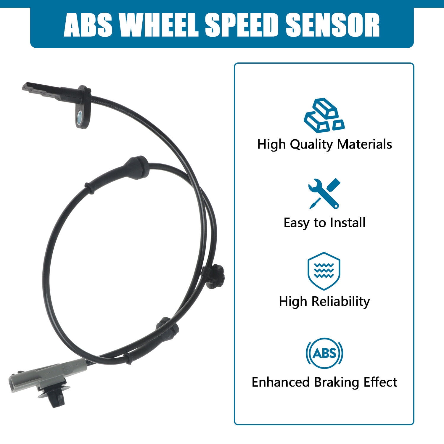 Front ABS Wheel Speed Sensor for 2018-2022 Nissan Kicks Versa S SR SV 1 ...
