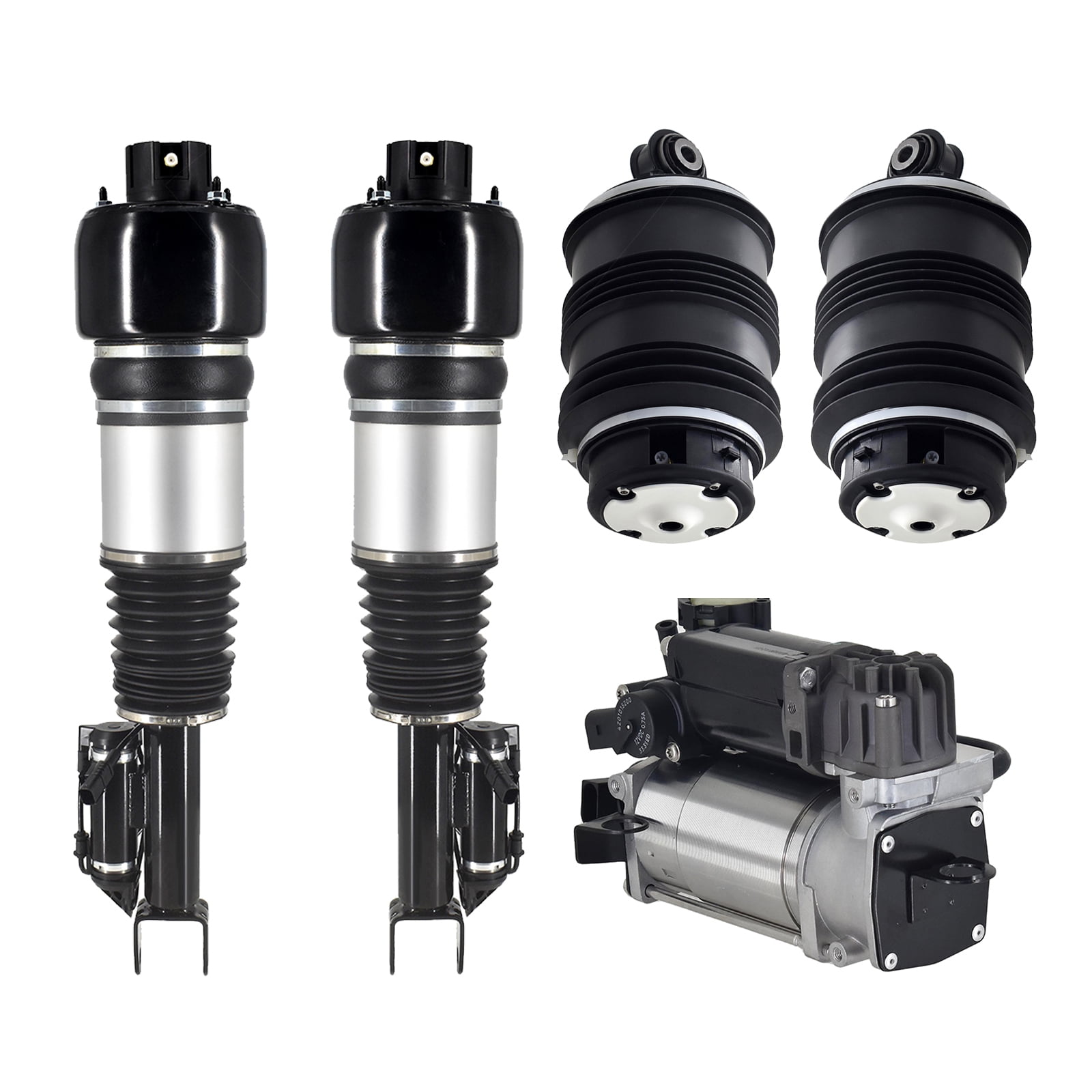 Front Air Strut-Compressor-Rear Air Spring For 2004 2005 Mercedes-Benz ...