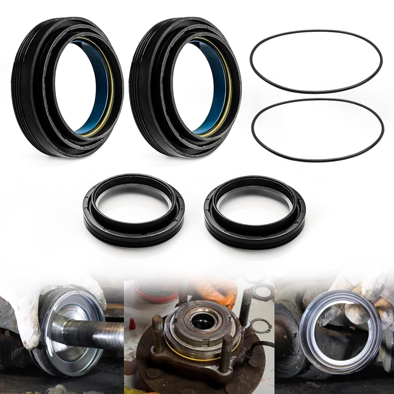 Front Axle Vaccum Knuckle & Tube Seal Kit Compatible with Ford 1998 ...