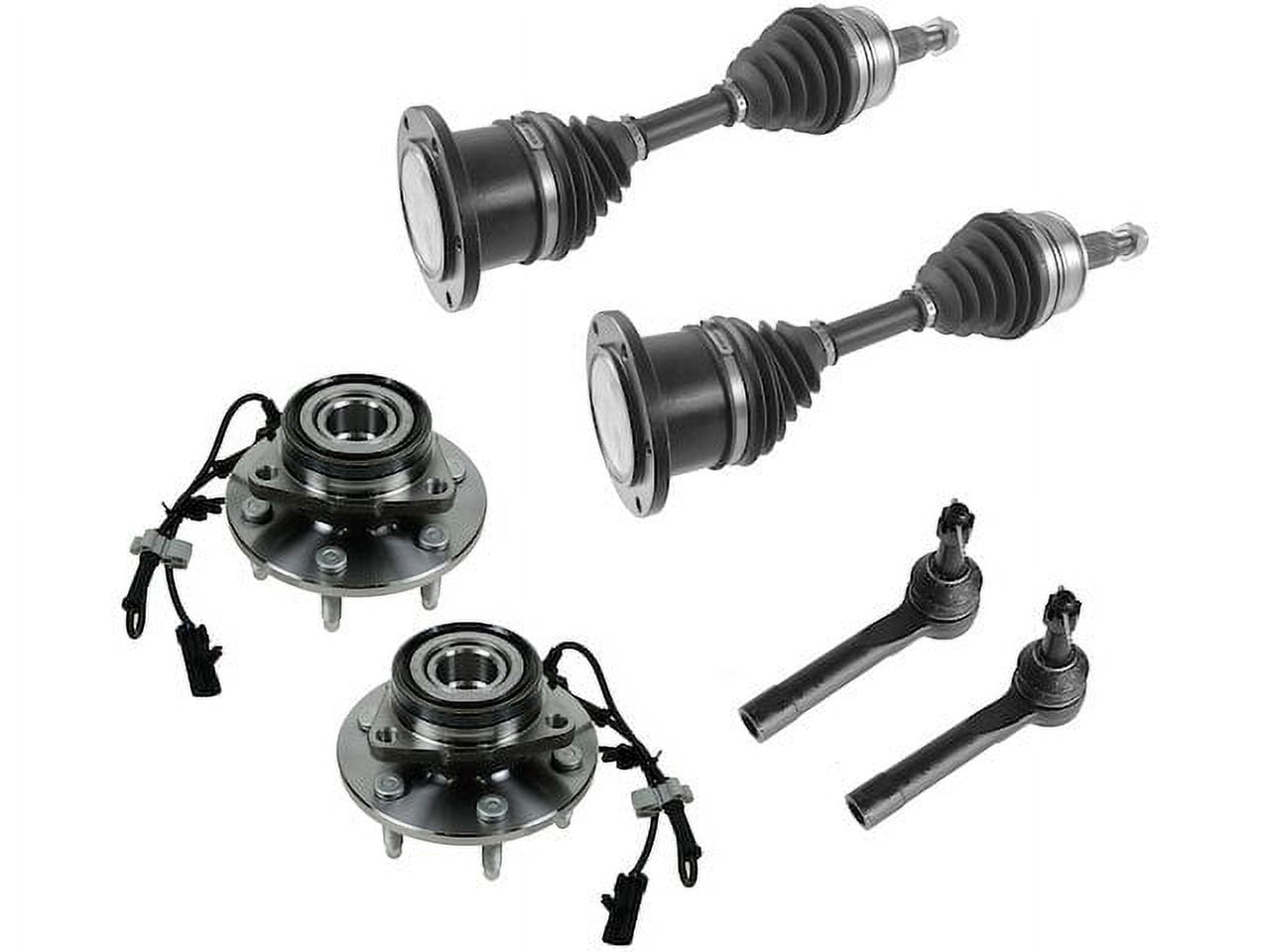 Front Axle Wheel Hub Tie Rod End Kit 6 Piece - Compatible with 2002 ...