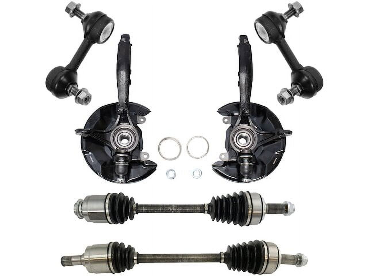 Front Axle and Suspension Knuckle Kit 6 Piece - Compatible with 2008 ...