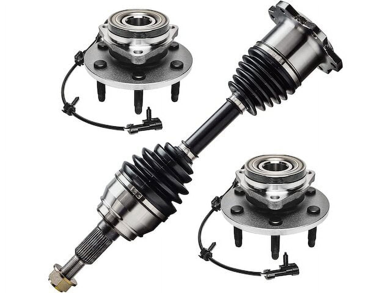 Front Axle and Wheel Hub Assembly Kit - Compatible with 2002 - 2006 ...