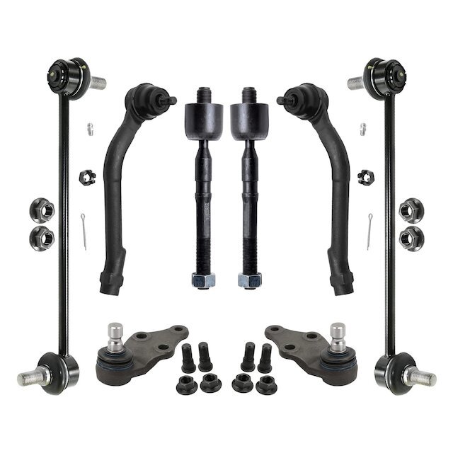 Front Ball Joint Sway Bar Link Tie Rod End Kit - Compatible with 2012 - 2015 Kia Optima 2013 ...