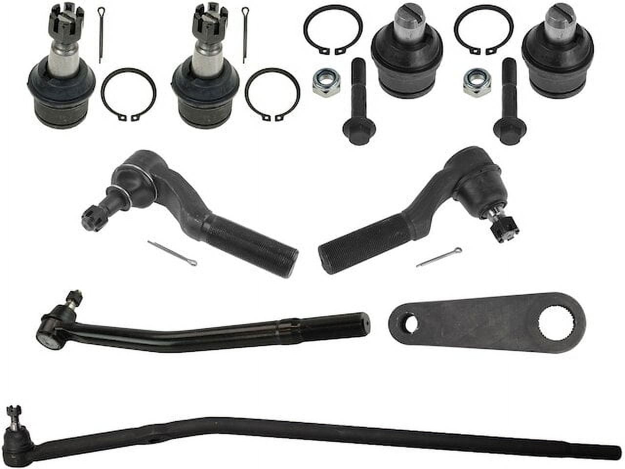 Front Ball Joint Tie Rod End Pitman Arm Kit 9 Piece - Compatible with ...