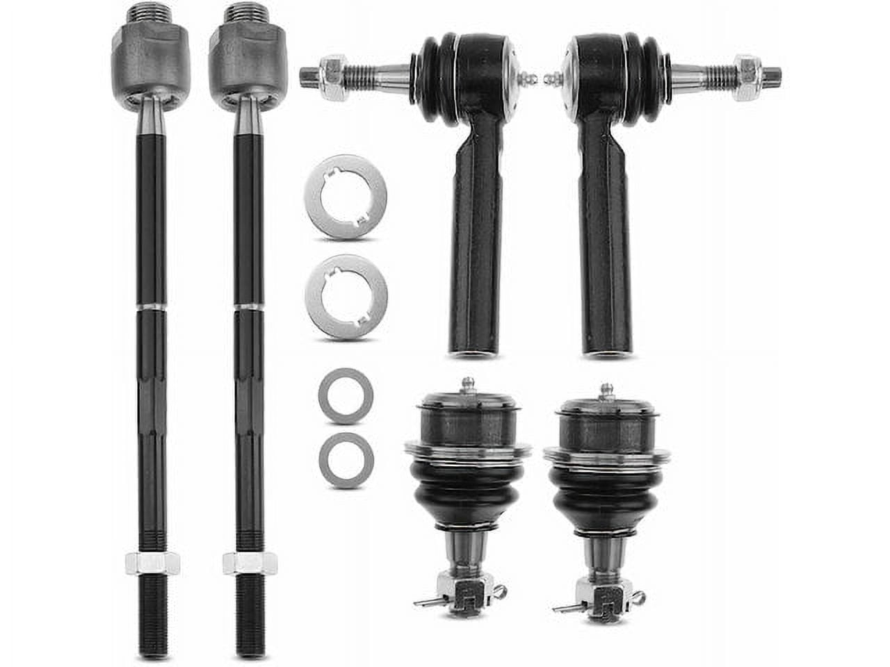 Front Ball Joint and Tie Rod End Kit 6 - Compatible with 2007 - 2014 Chevy Tahoe 2008 2009 2010 ...