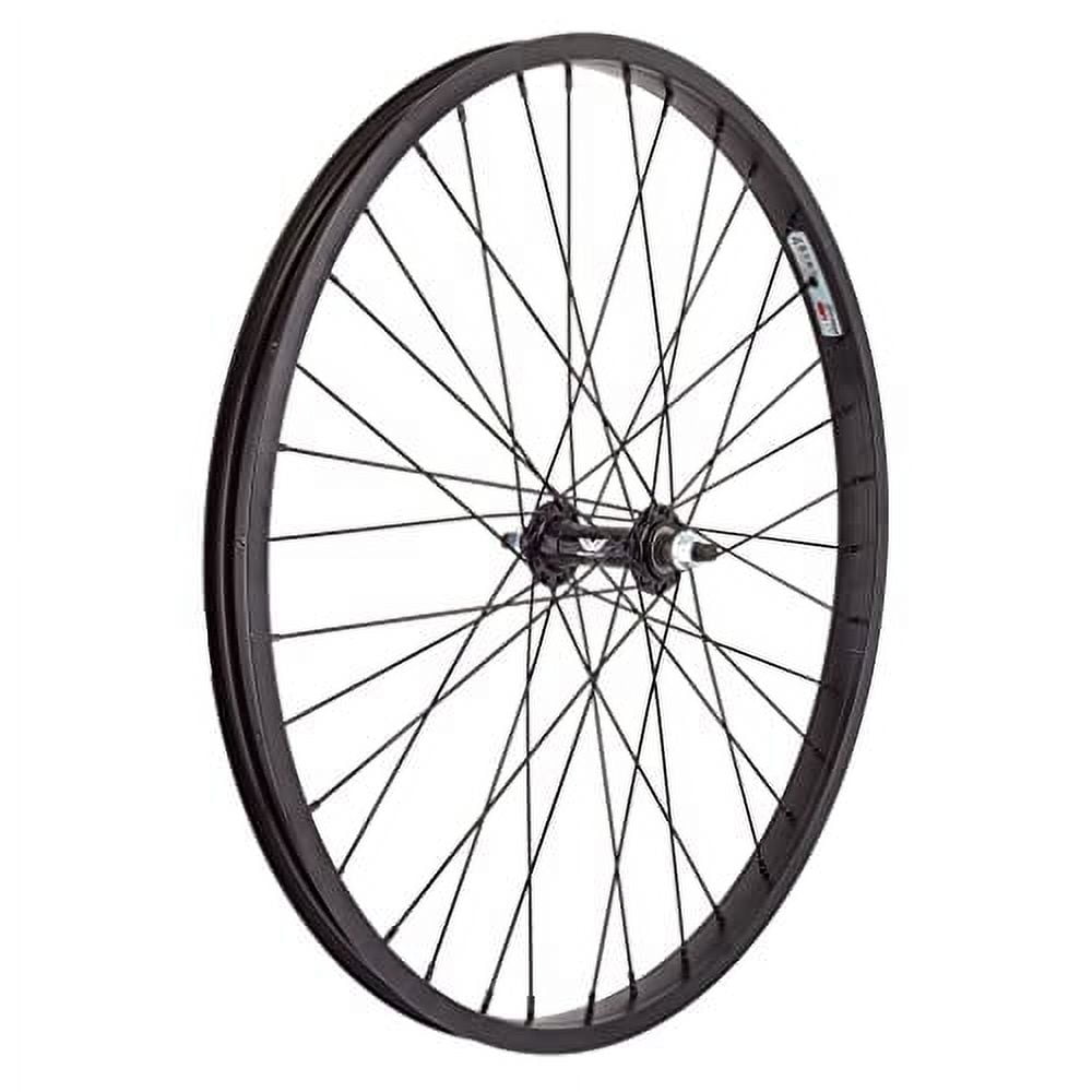 Front Bicycle Wheel 24 x 2.125 36H, Alloy, Bolt On, Black - Walmart.com
