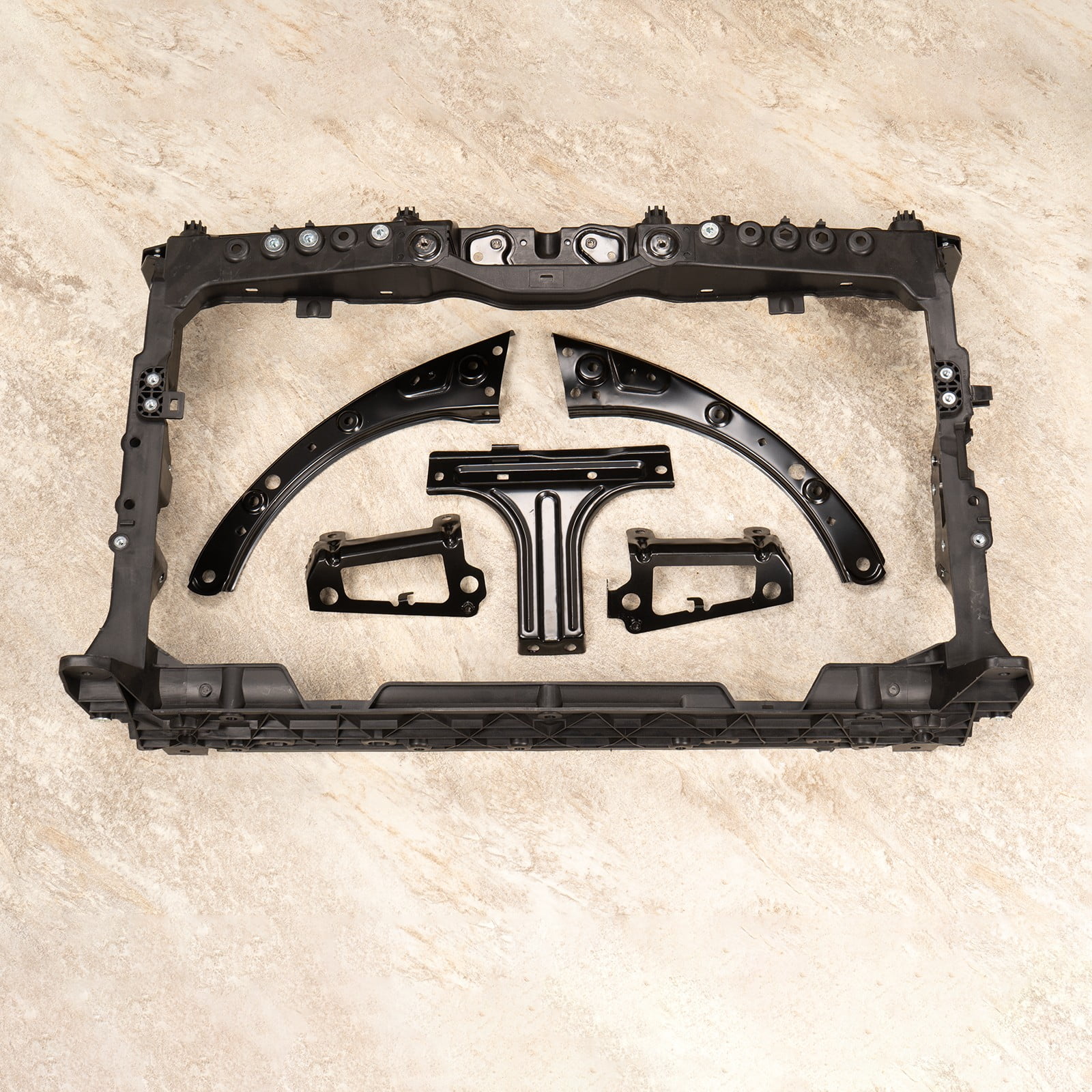 Front Black Radiator Core Support Assembly for Honda Civic 2022-2025 ...