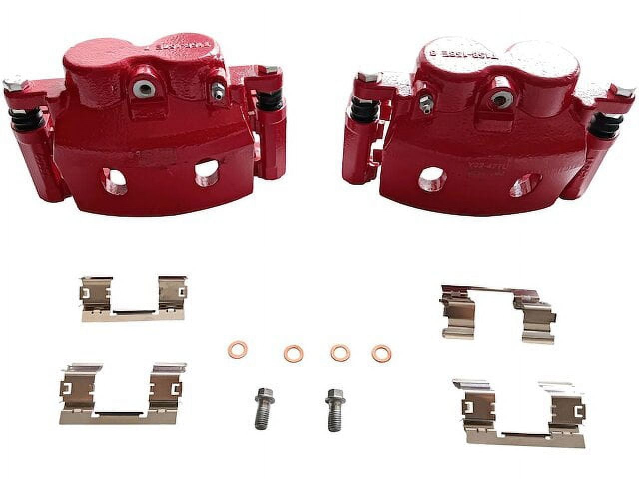 Front Brake Caliper Set of 2 - Red Coated - Compatible with 2007 - 2018 ...