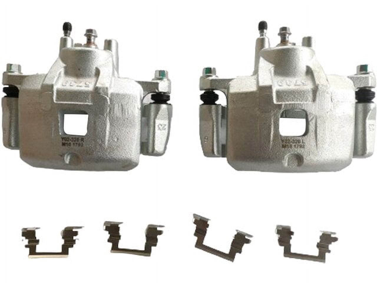 Front Brake Caliper Set - Compatible with 2008 - 2016 Mitsubishi Lancer ...