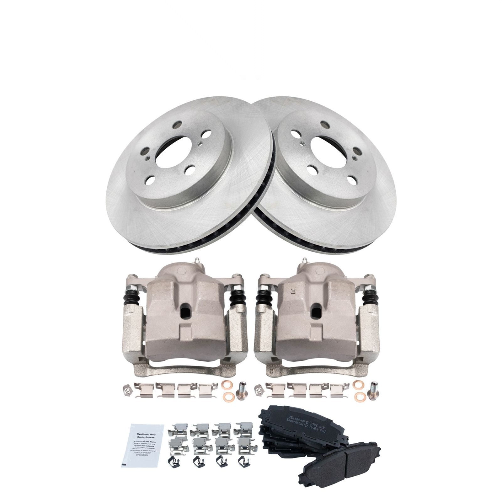 Front Brake Caliper and Rotor Kit for 2016-2018 for Toyota for Prius ...