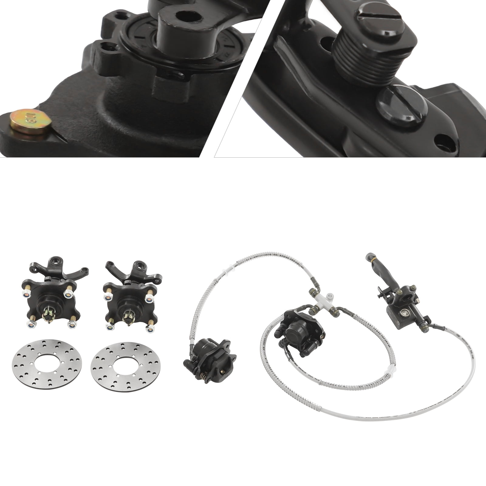 Front Brake Disc Rotor Kit 125/150/200/250CC Assmbly For Go Kart Buggy ...