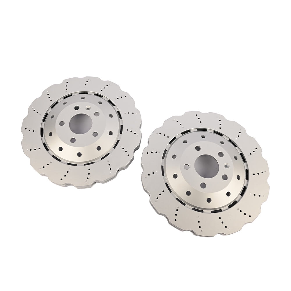 Front Brake Disc Rotors 365mm For 2007-2015 Lamborghini Huracan Audi R8 ...