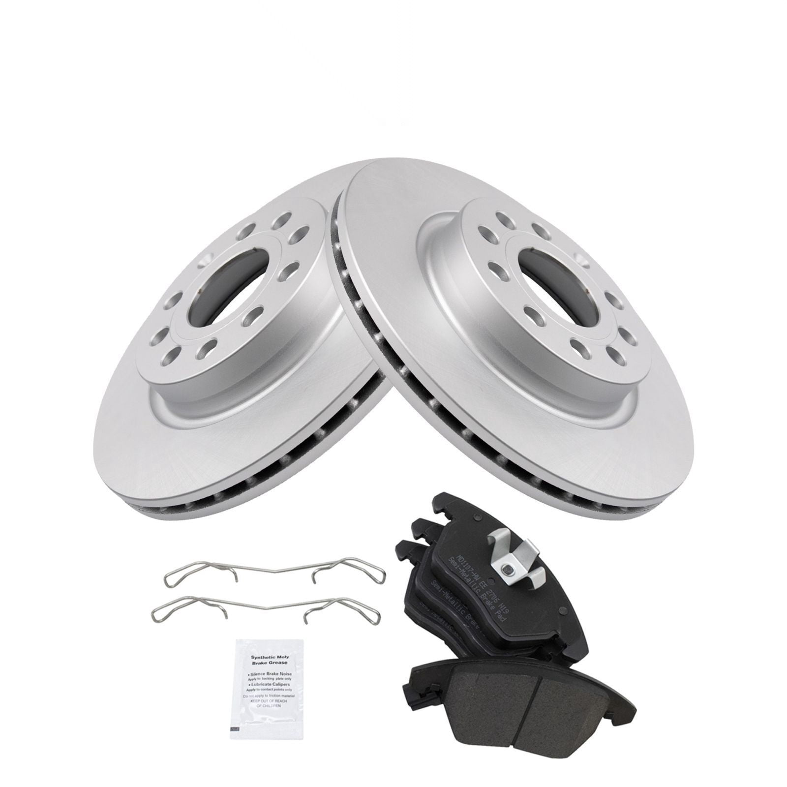 Front Brake Pad & Rotor Kit for 2011-2018 for Volkswagen SWAGEN ...