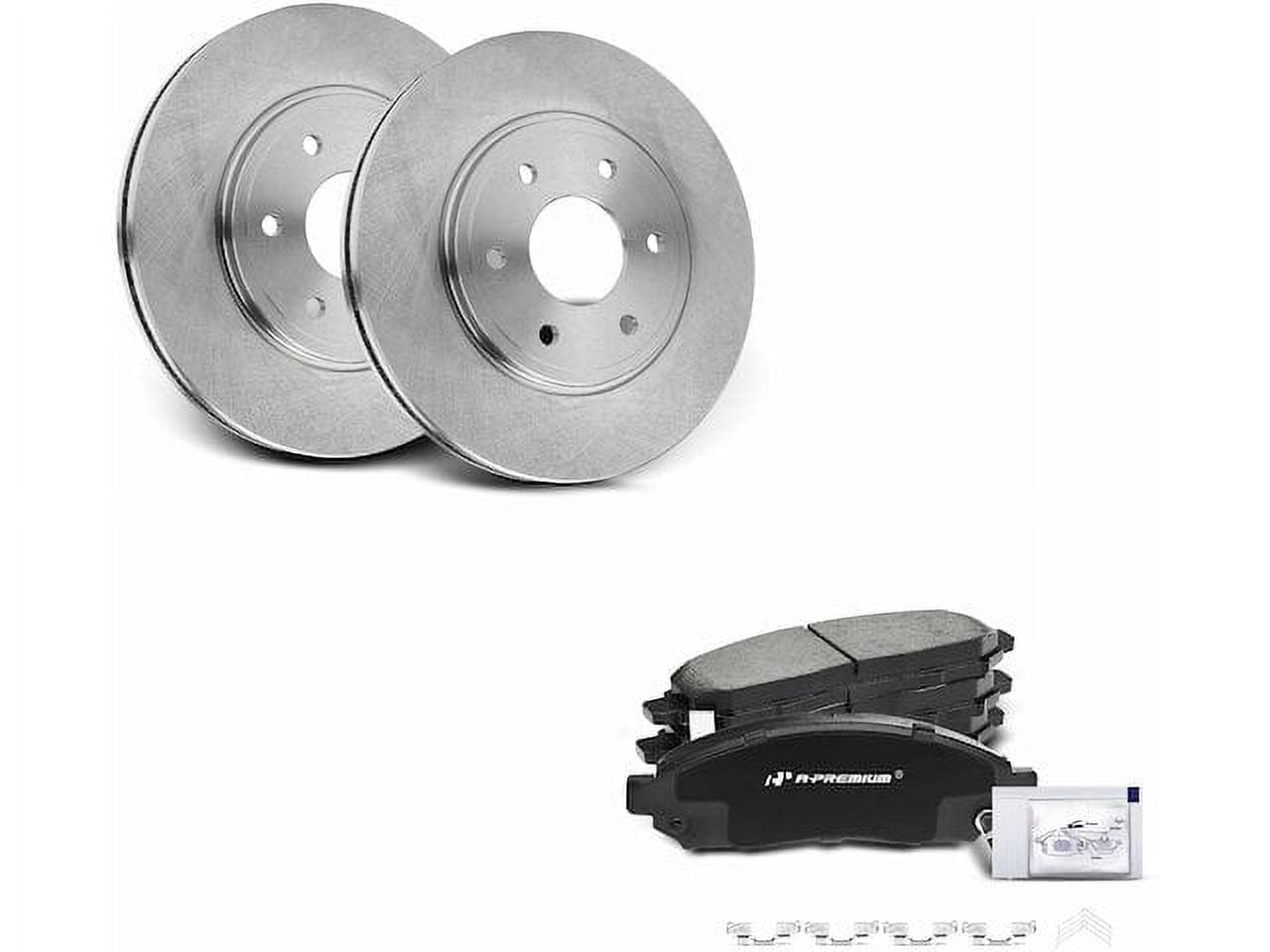 Front Brake Pad and Rotor Kit 6 - Compatible with 2005 - 2019 Nissan ...