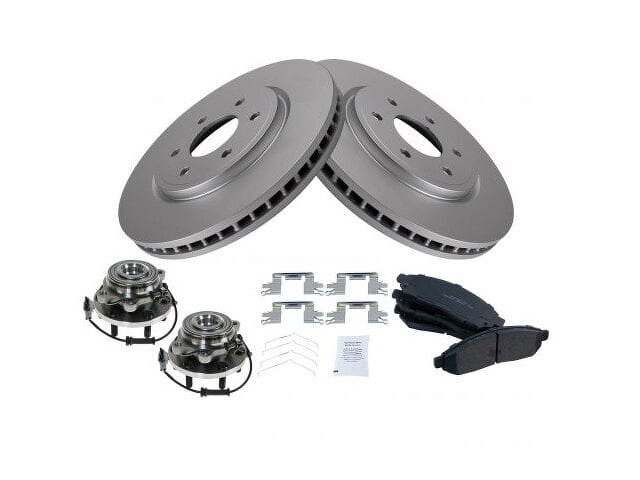 Front Brake Pad and Rotor and Wheel Hub Kit - Compatible with 2005 ...
