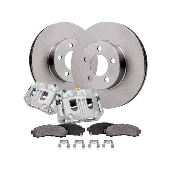 Front Brake Pad Rotor and Caliper Set - Compatible with 2001 - 2002 ...