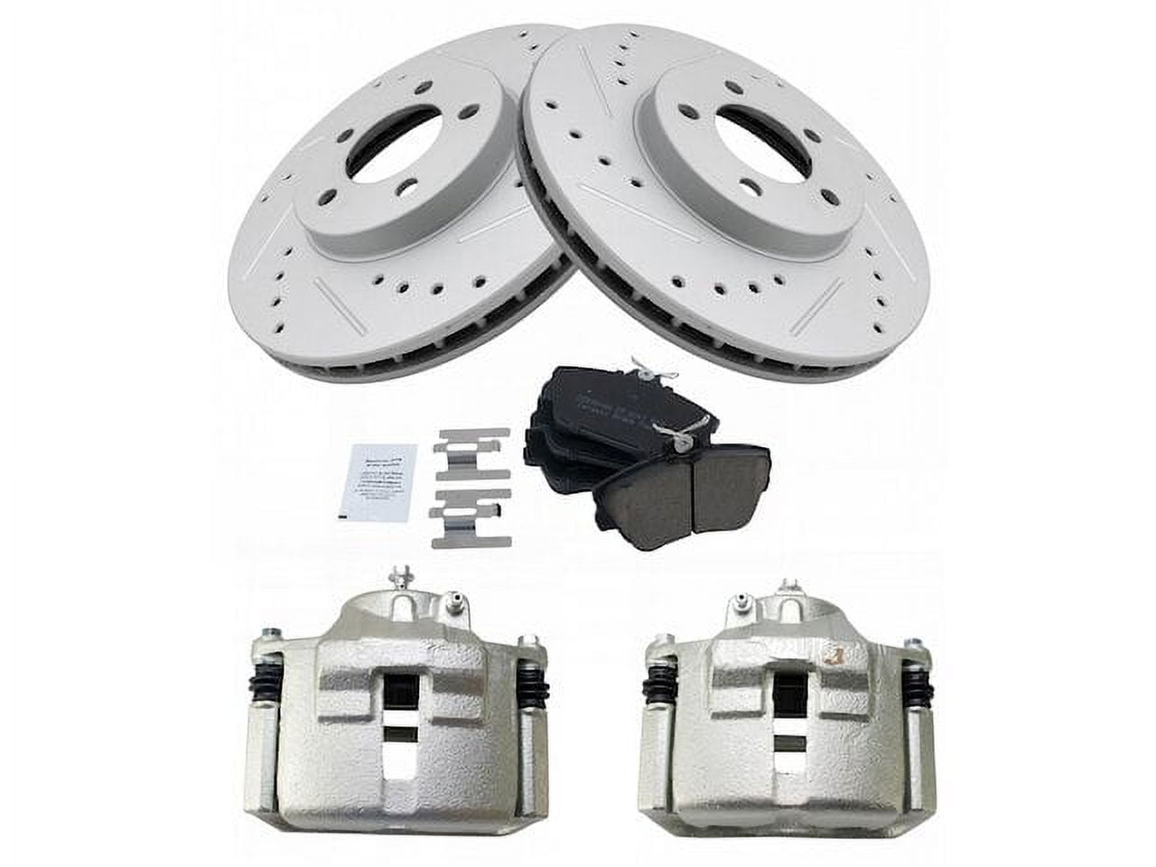 Front Brake Pad Rotor and Caliper Set - Compatible with 2001 - 2007 ...