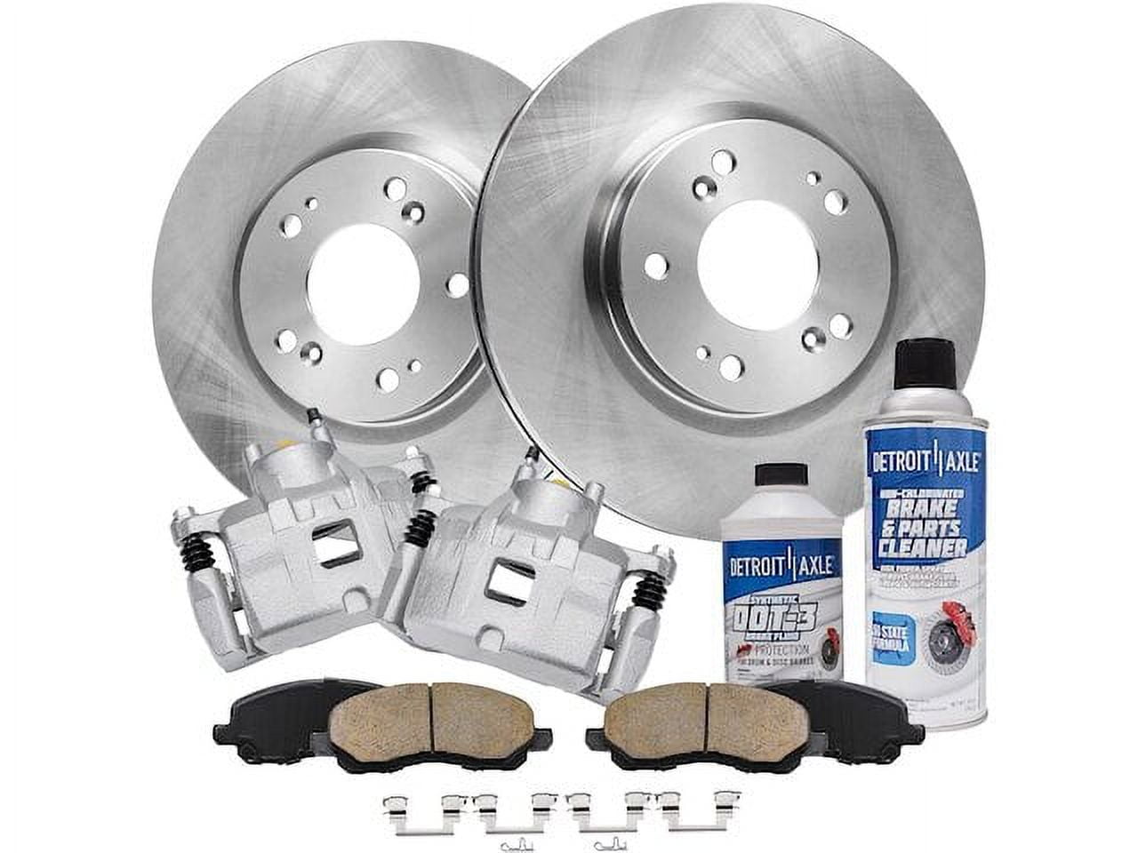 Front Brake Pad Rotor and Caliper Set - Compatible with 2007 - 2017 Jeep Patriot 2008 2009 2010 ...