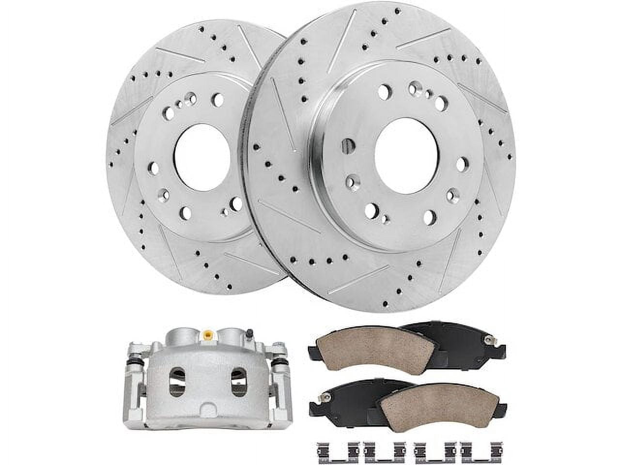 Front Brake Pad Rotor and Caliper Set - Compatible with 2008 - 2018 ...