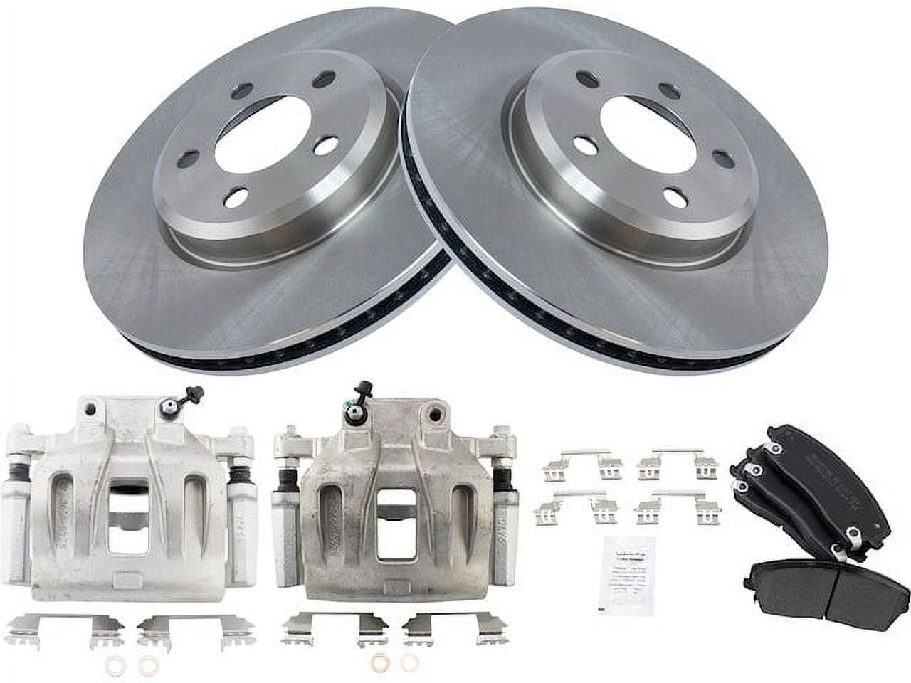 Front Brake Pad Rotor and Caliper Set - Compatible with 2009 - 2018 ...