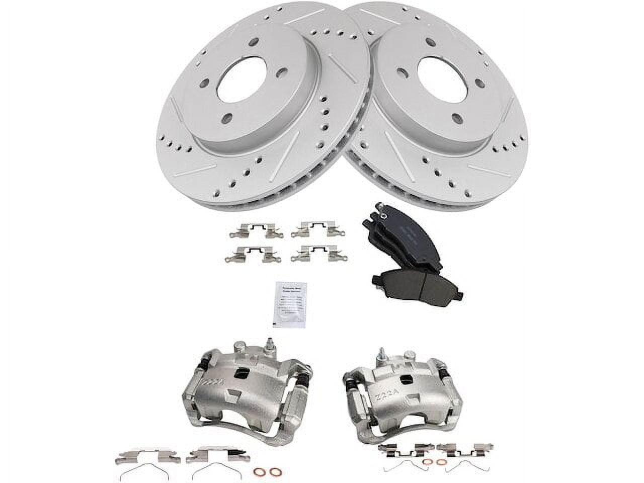 Front Brake Pad Rotor and Caliper Set - Compatible with 2014 - 2018 ...