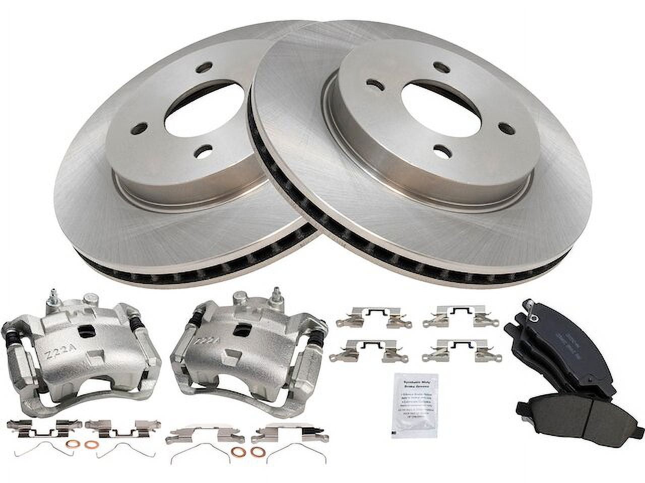 Front Brake Pad Rotor and Caliper Set - Compatible with 2014 - 2018 ...