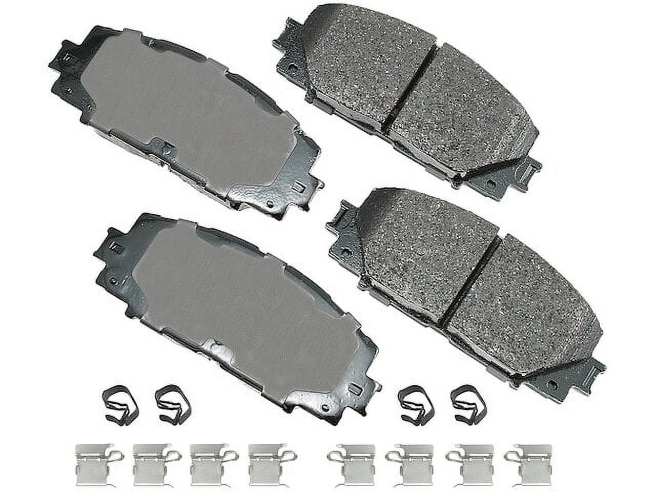 Akebono Front Brake Pad Set, Ceramic Disc, Compatible with 2010-2022 ...